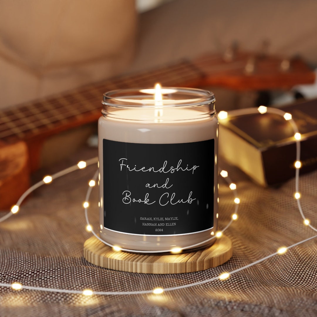 Custom Book Club Candle Personalized Bookclub Friendship Gift for Her ...