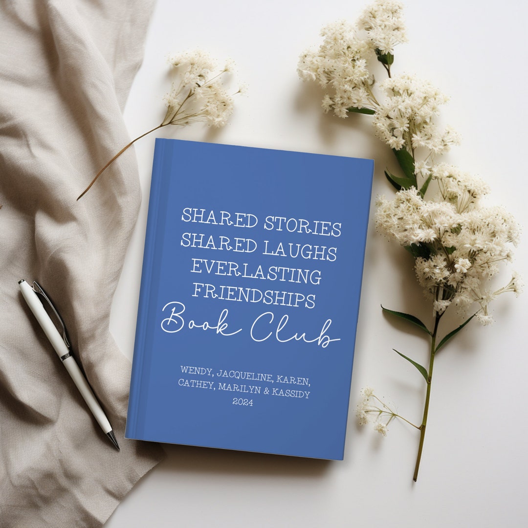 Custom Book Club Journal Personalized Bookclub Friendship Gift Reading ...