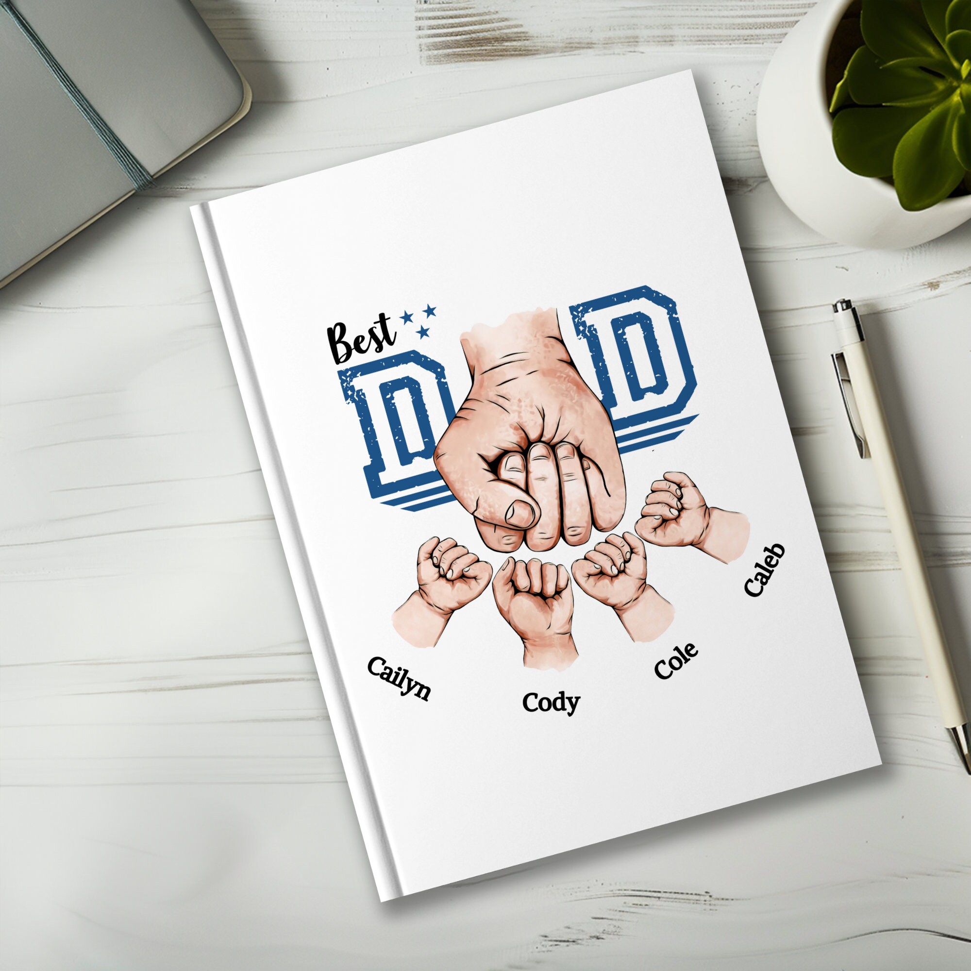 Personalized Father's Day Journal, Gift for Dad, Custom Hardback Lined ...