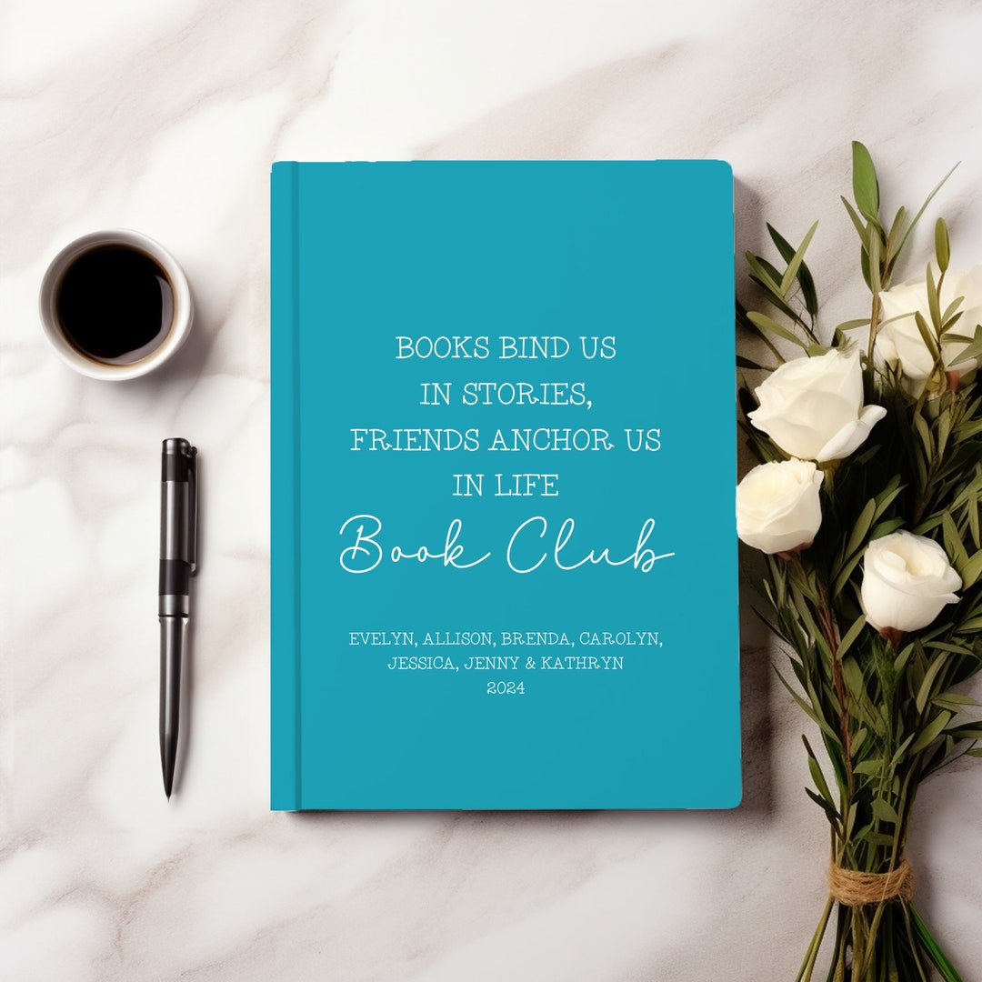 Bookclub Personalized Journal Book Club Gift Ideas Friend Birthday Gift ...