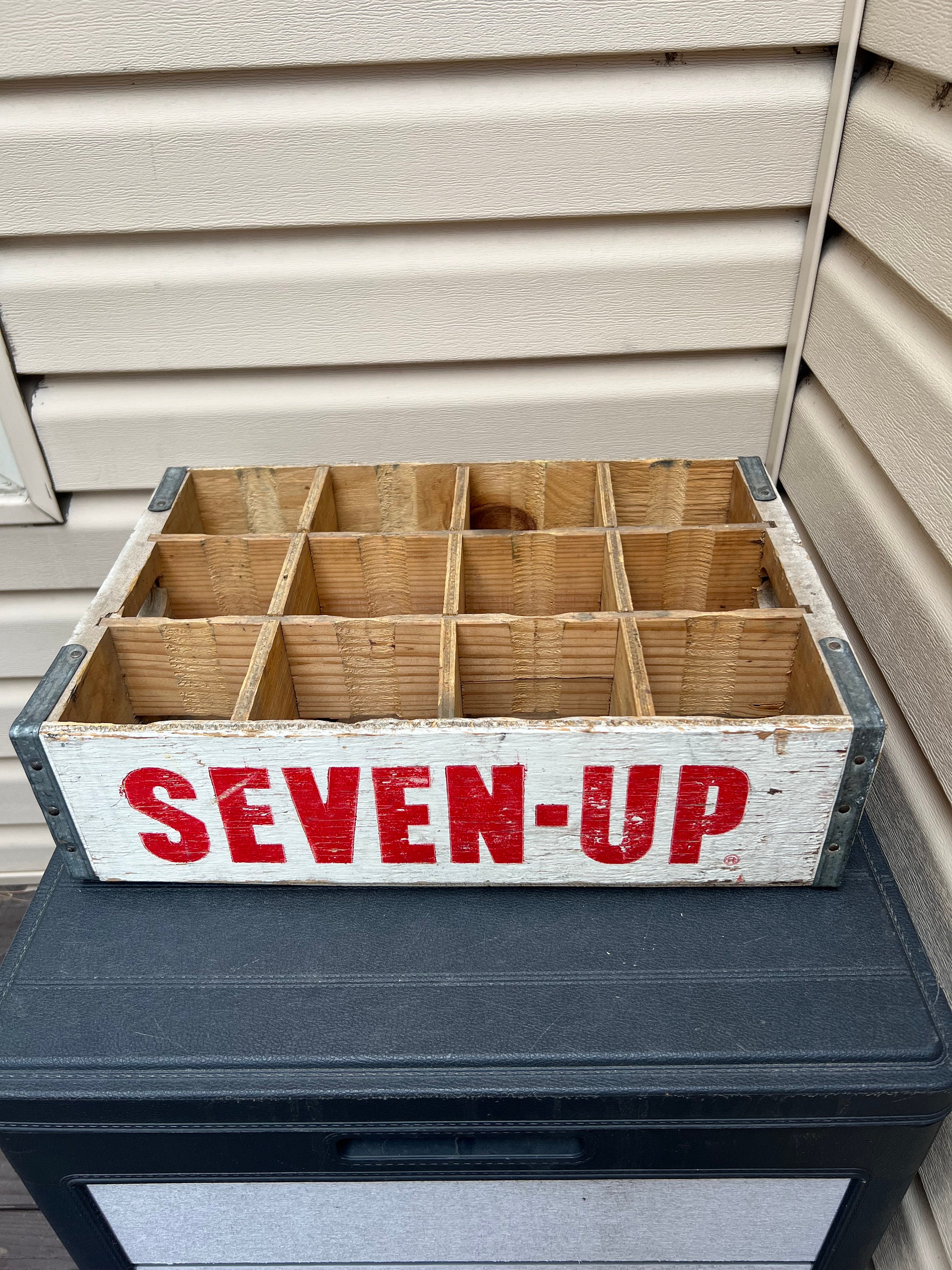 Antique 7up seven Up Wooden and Metal Crate From Denver, Colo. - Etsy