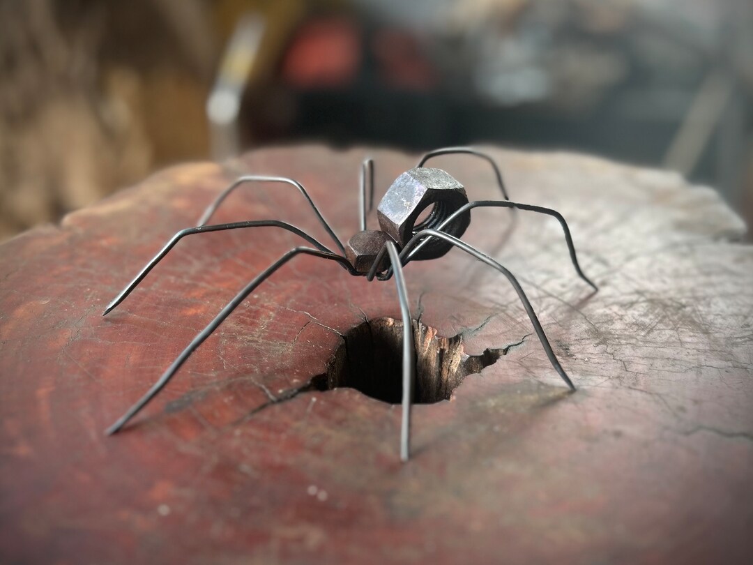 Scrap Metal Scupture Spider - Etsy