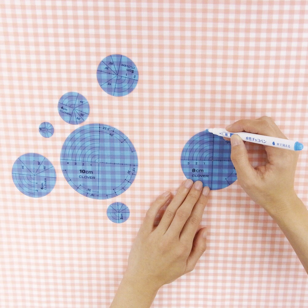Clover Circular Circle Templates 7 Sizes Sewing Ruler Patchwork Tool ...