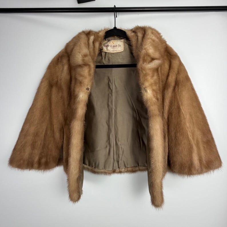 Vintage Cain Sloan Nashville Custom Mink Mobwife Old Hollywood Glamour ...