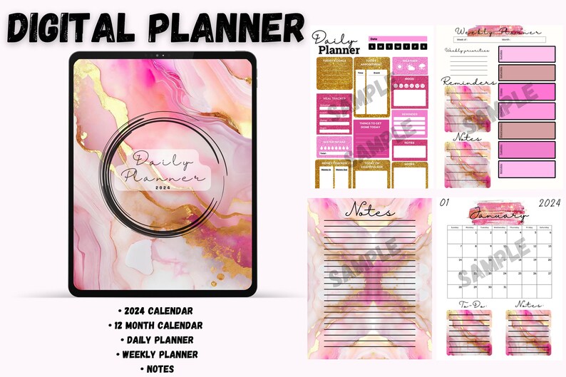 Digital Planner, Goodnotes Planner, Daily Digital Planner, iPad Planner ...