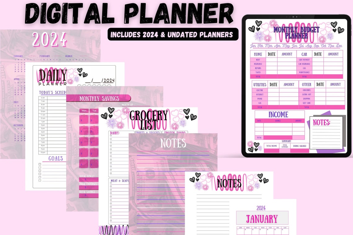 Digital Planner, Goodnotes Planner, Daily Digital Planner, iPad Planner ...