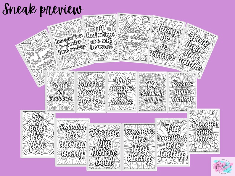 Motivational Quotes Colouring Pages for Adult Teens | 100+ Colouring ...
