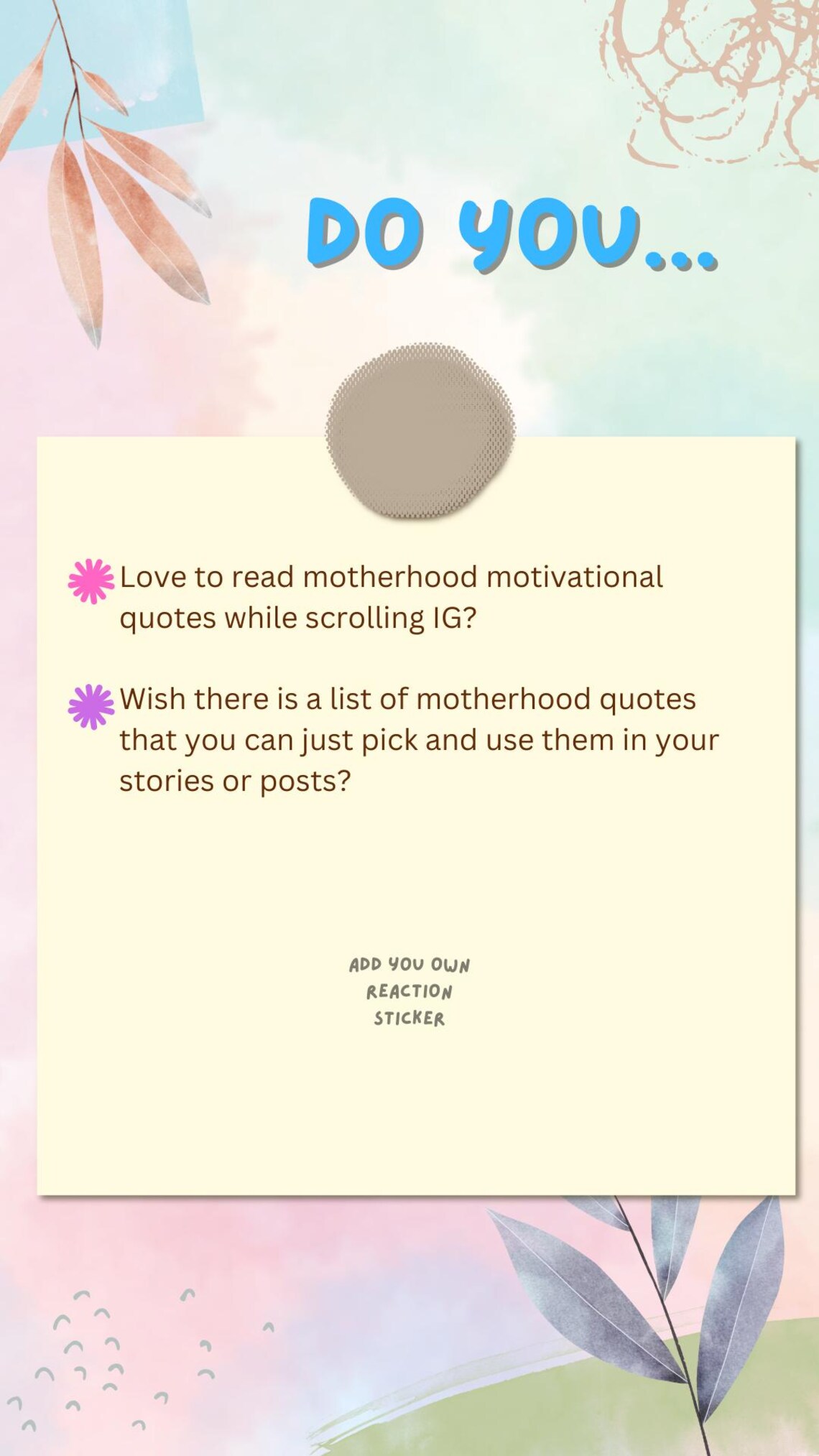 Motherhood Motivational Quotes for IG Post & IG Stories | With MRR ...