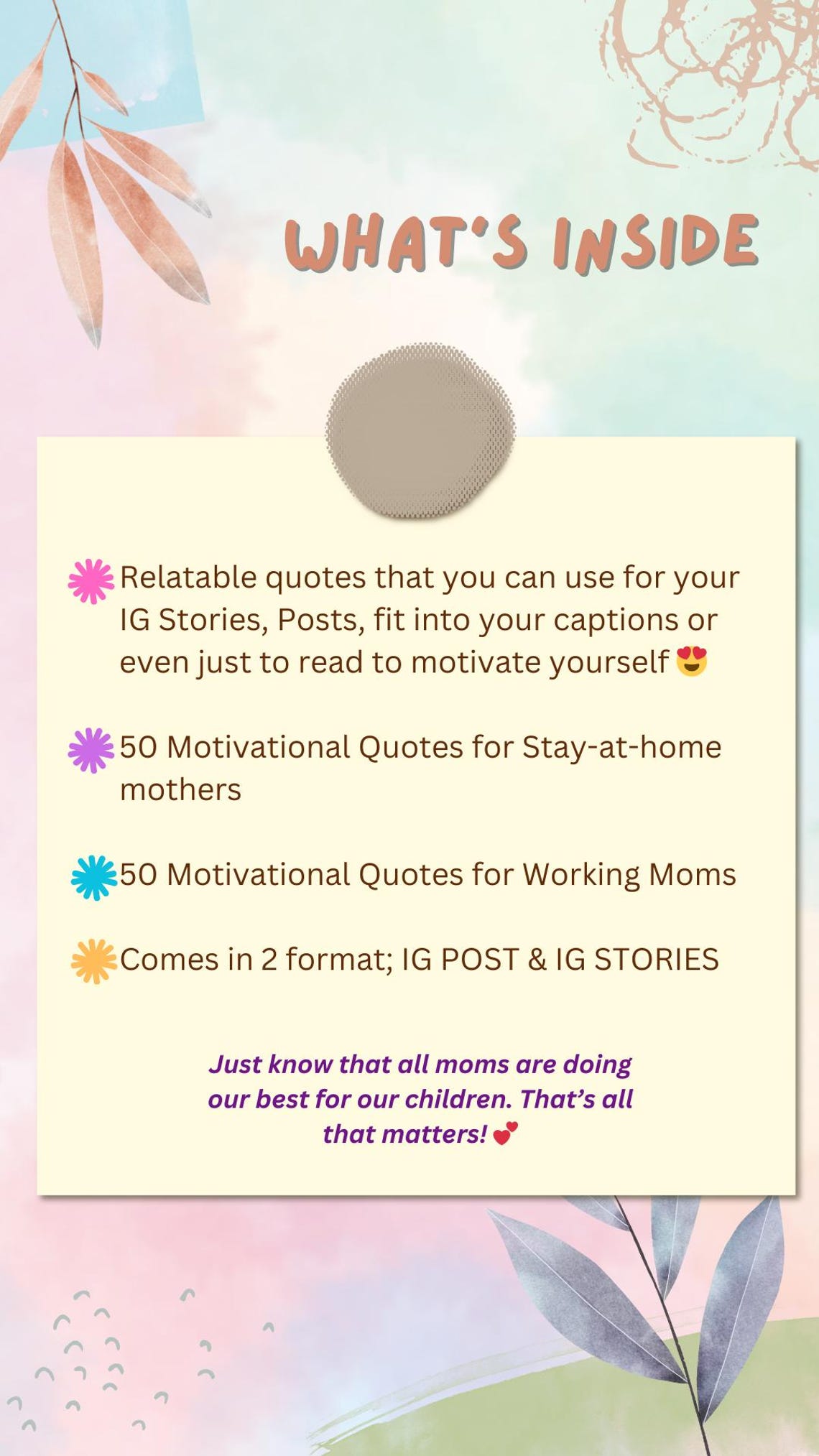 Motherhood Motivational Quotes for IG Post & IG Stories | With MRR ...