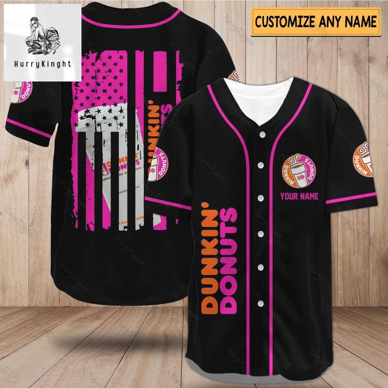 Custom Dunkin Donuts Shirt, Dunkin' Donuts Baseball Jersey, Dunkin ...