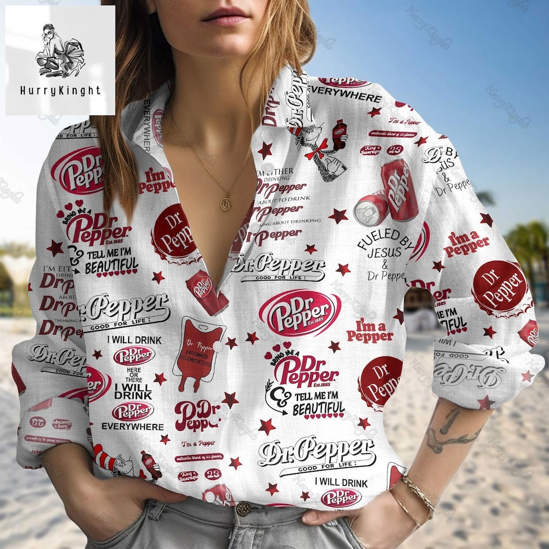 Dr Pepper Shirt, Dr Pepper Linen Shirt, Dr Pepper Button Down Shirt ...