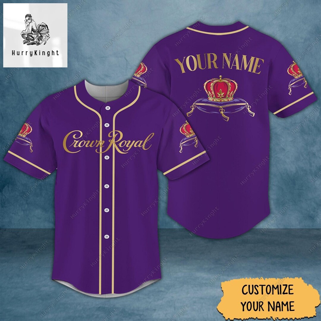 Custom Crown Royal Baseball Jersey, Crown Royal Baseball Shirt, Crown ...