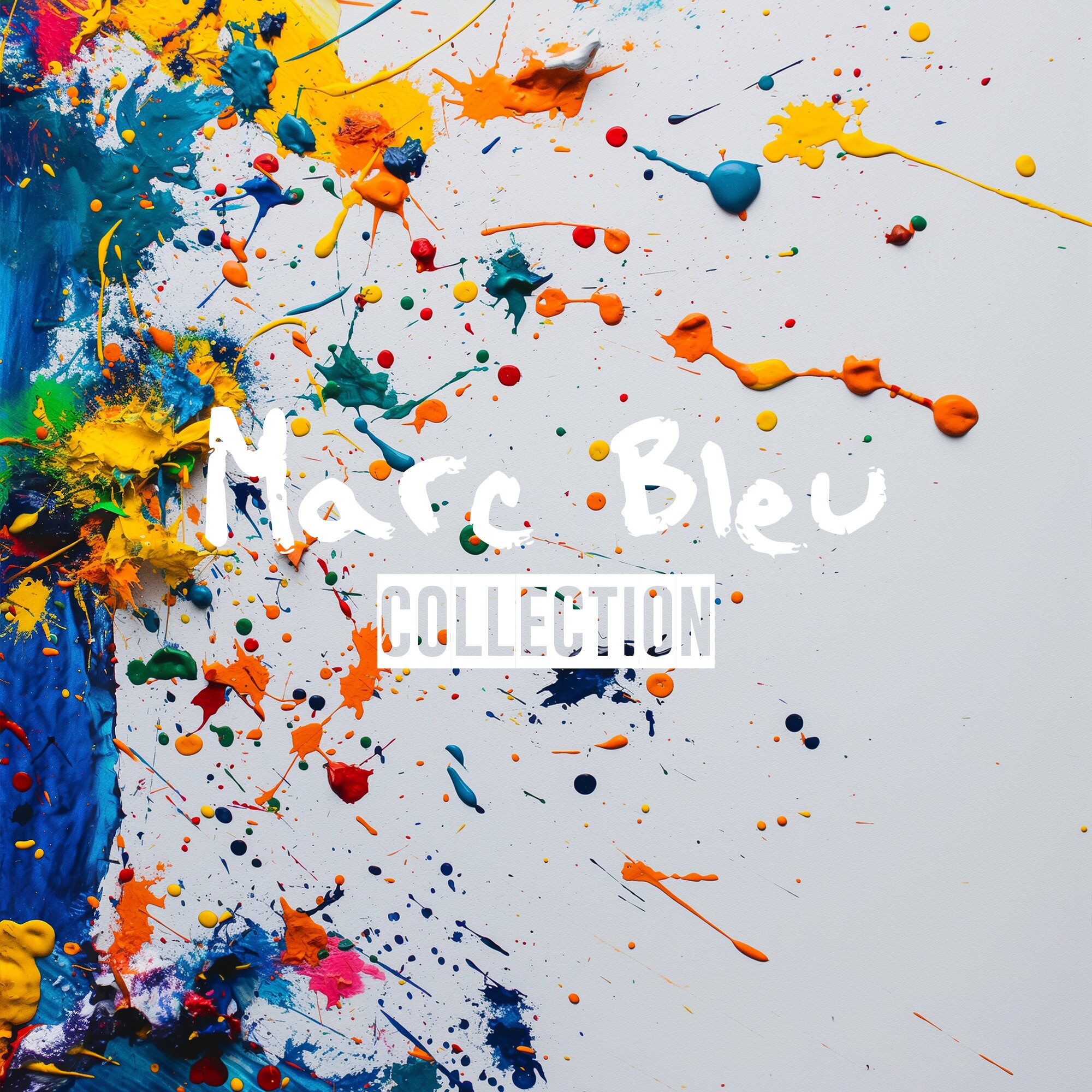 Colorful Busy Paint Splatter on White Canvas | Textured Paint Splatter | Paint Splash | Rainbow ...