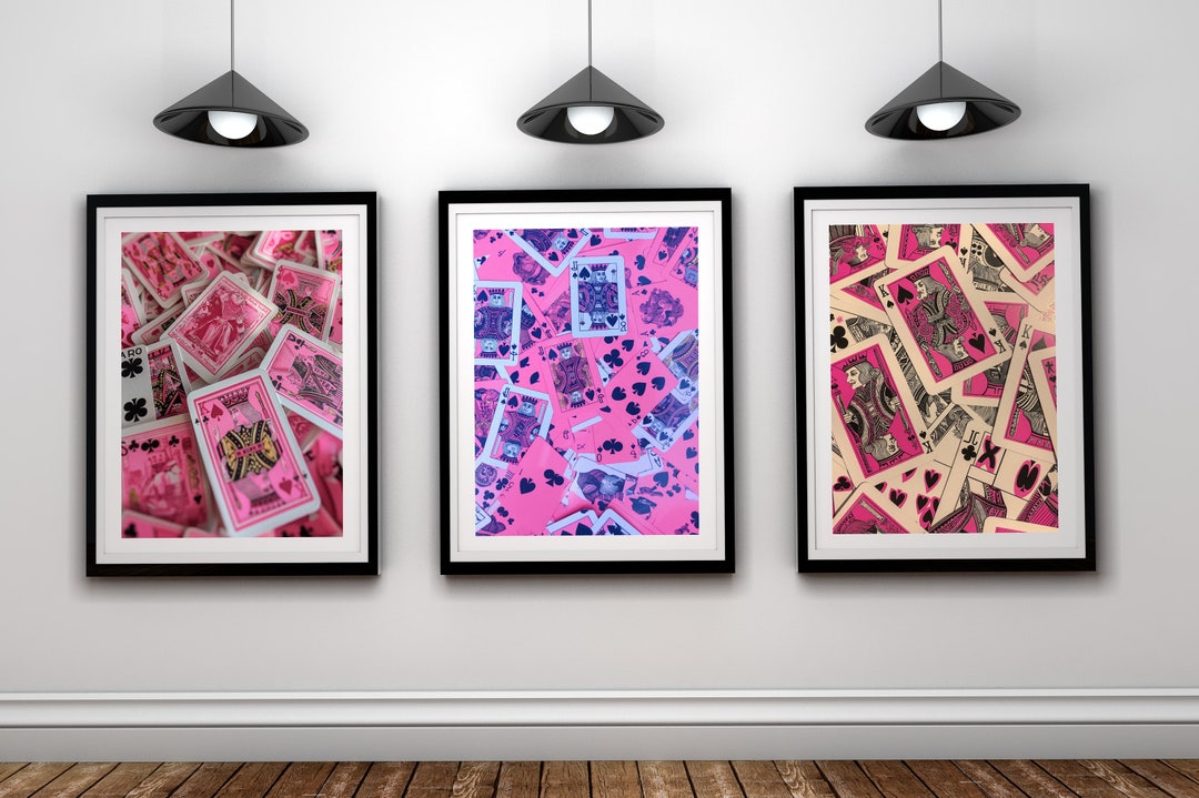 Pink Playing Cards | Royal Flush | Playing Card Set | Abstract Deck of ...