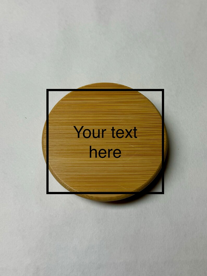 Engraved Wide Mouth Wooden Mason Jar Lids | Customized | Kitchen Decor ...