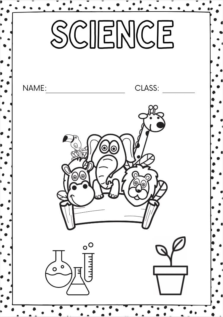 Printable Book Covers for School Subjects | Classroom Decor for Math ...