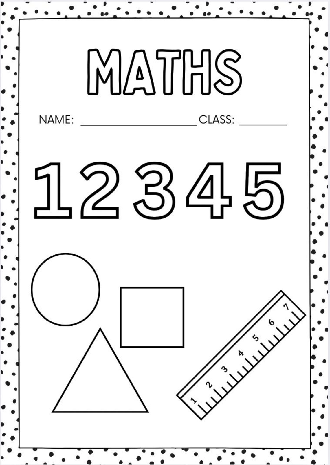 Printable Book Covers for School Subjects | Classroom Decor for Math ...