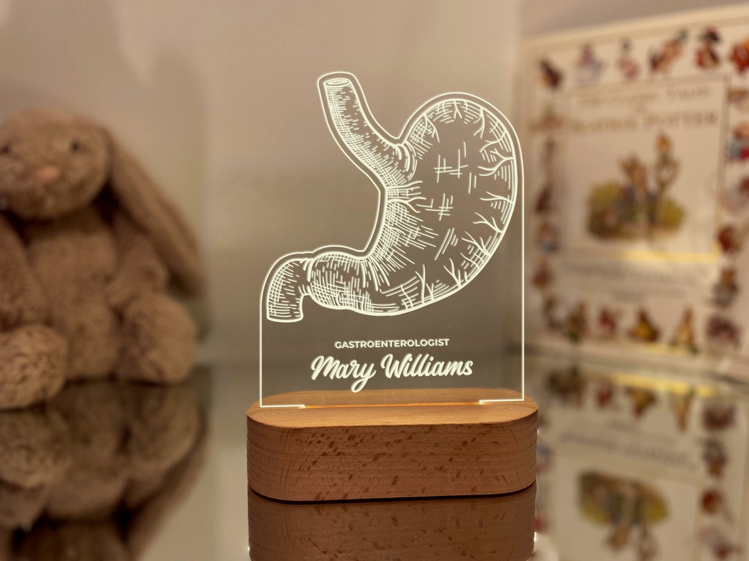 Original Stomach Night Light, Personalized Gastroenterologist Lamp ...