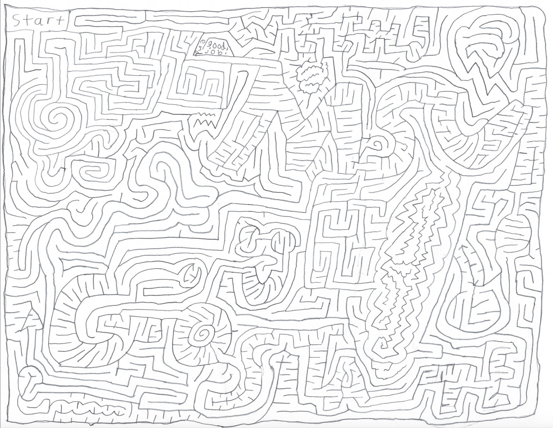 MSU Maze Printable Maze for All Msu-themed Events - Etsy