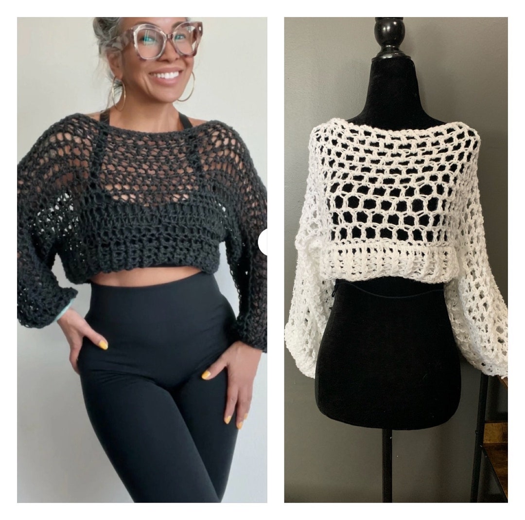 Mesh Boho Midriff Top - Etsy