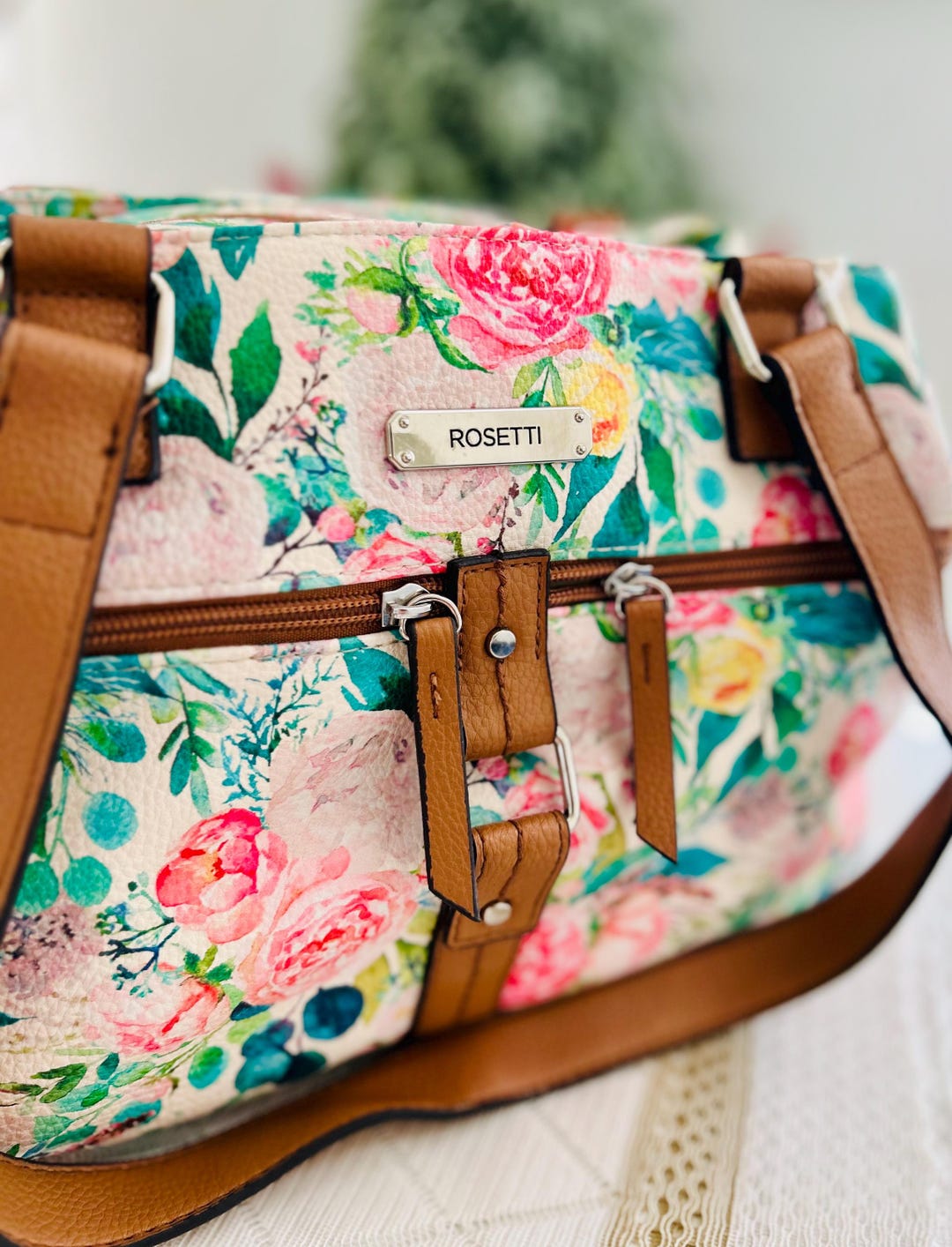 Rosetti Midtown Floral Satchel Handbag - Etsy