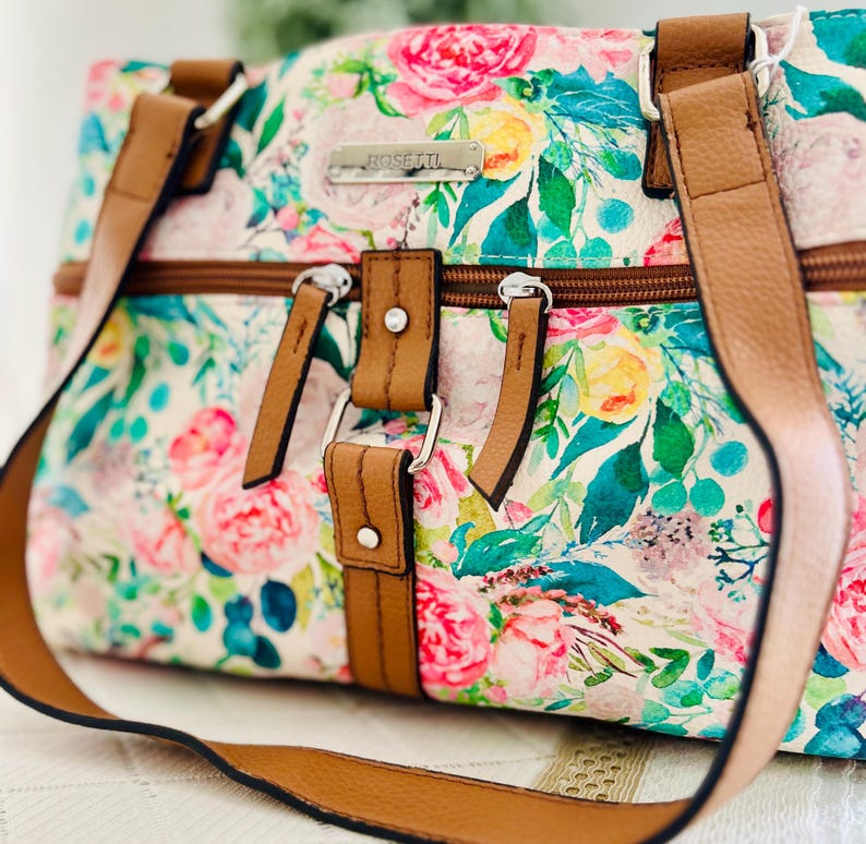 Rosetti Midtown Floral Satchel Handbag - Etsy