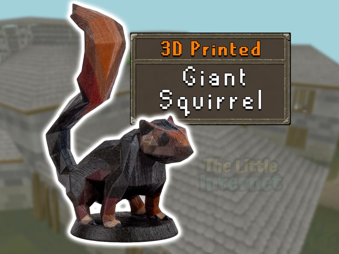 Giant Squirrel Agility Pet - Runescape OSRS Full Color 3D Printed ...