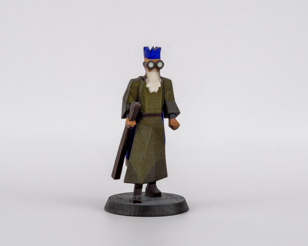 Wise Old Man OSRS Runescape Old School Full Color 3D Printed Miniature ...