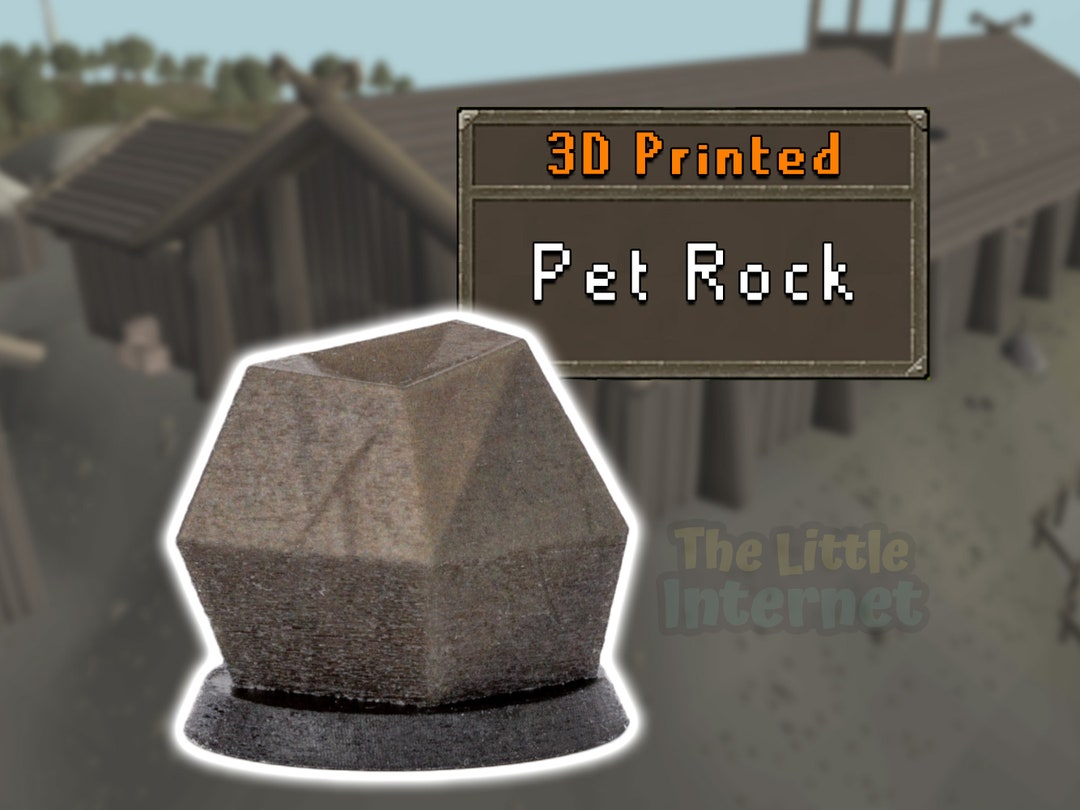 Pet Rock OSRS a todo color 3D impreso Oldschool RuneScape figura en ...