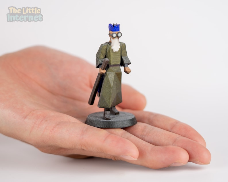 Wise Old Man Figurine: OSRS Runescape 3D Printed Decor - Etsy