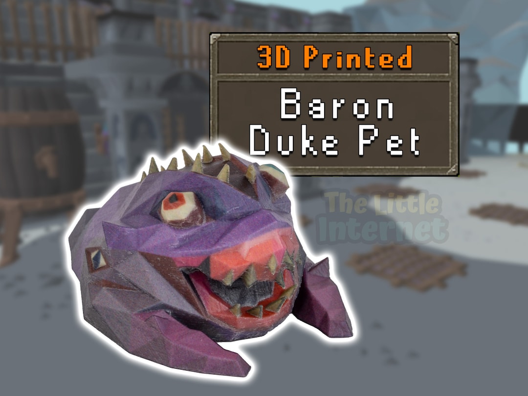 Baron Pet Duke Sucellus - Runescape OSRS Full Color 3D Printed ...