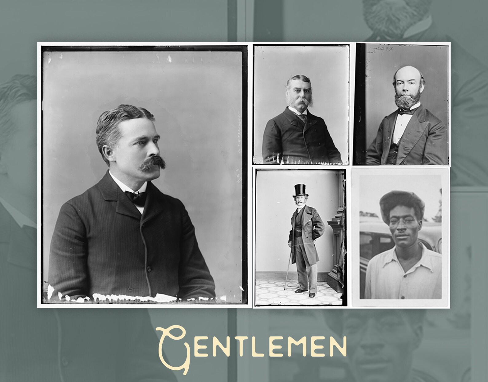 Assorted Gentlemen Photos - Black and White - Etsy