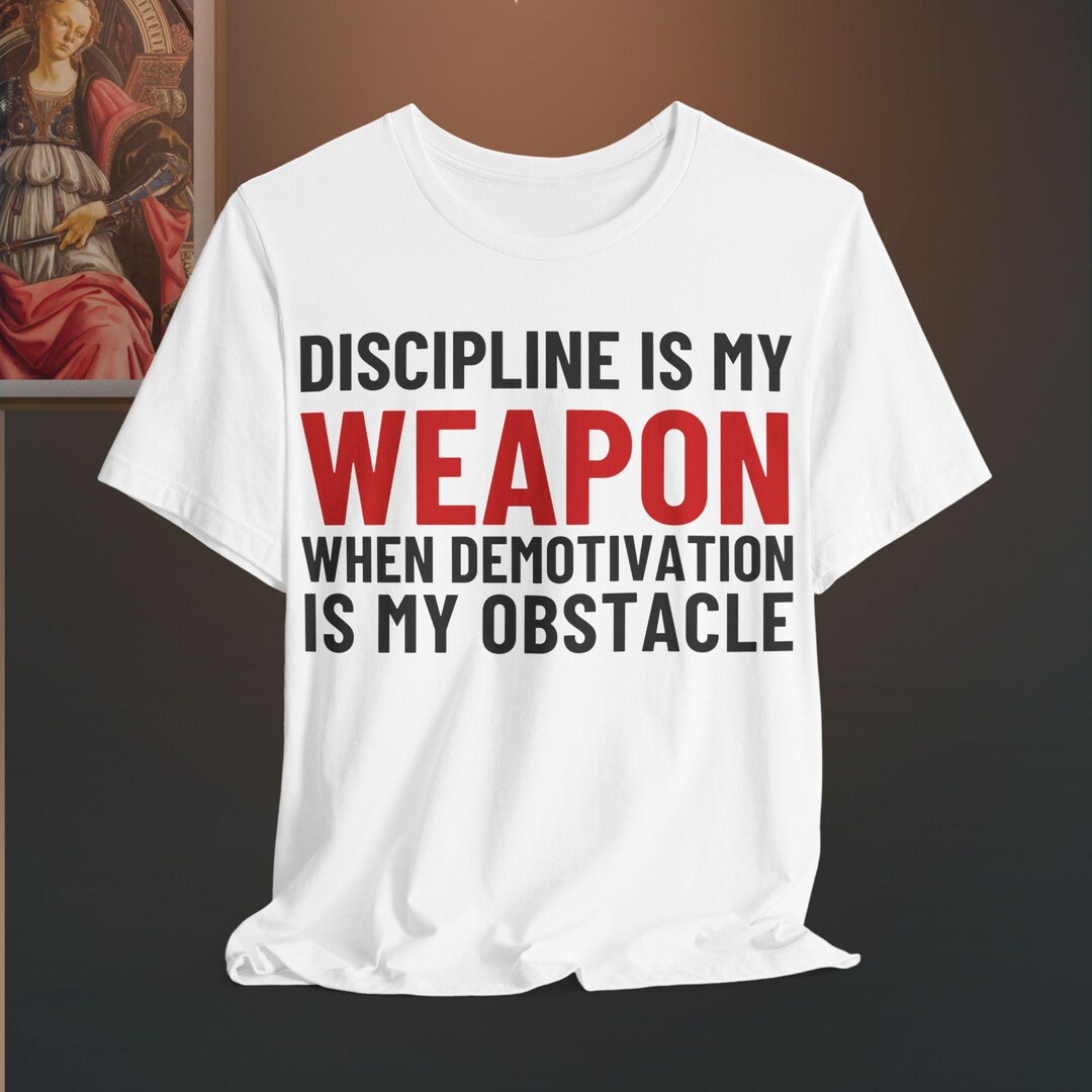 Inspirational Quotes Tshirt, Discipline Tee, Gift for Entrepreneurs ...