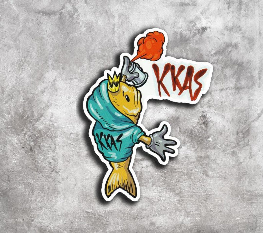 Spray Paint Fish Urban Design Fish Sticker Paint Illustration Street ...