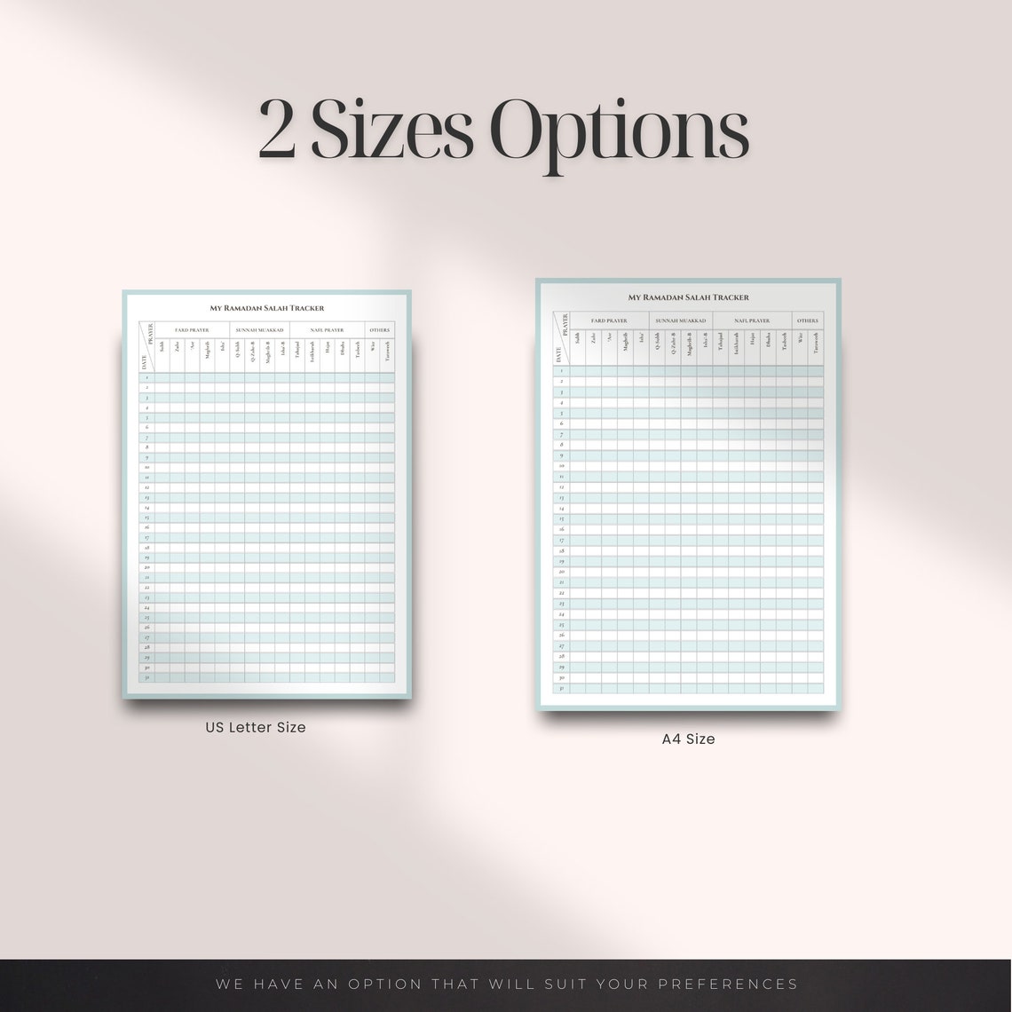 2024 Ramadan Quran Khatam Tracker A4 US Letter Sized Recitation Tracker ...