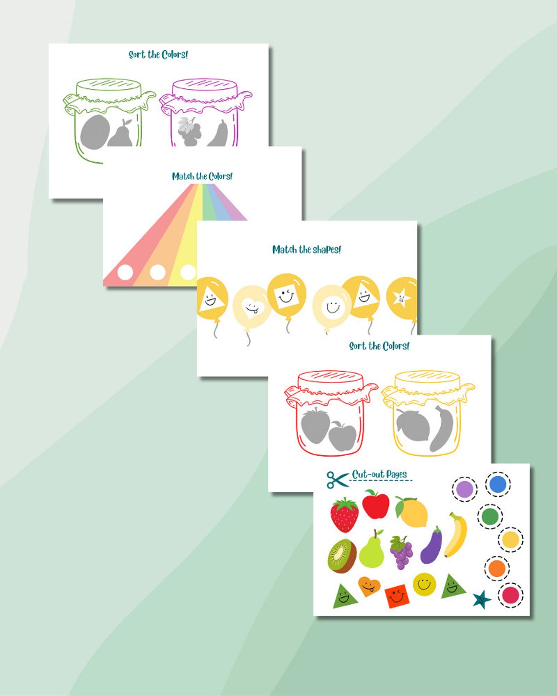 Printable Busy Book for Toddler Quiet Book for Kids Learning Binder ...