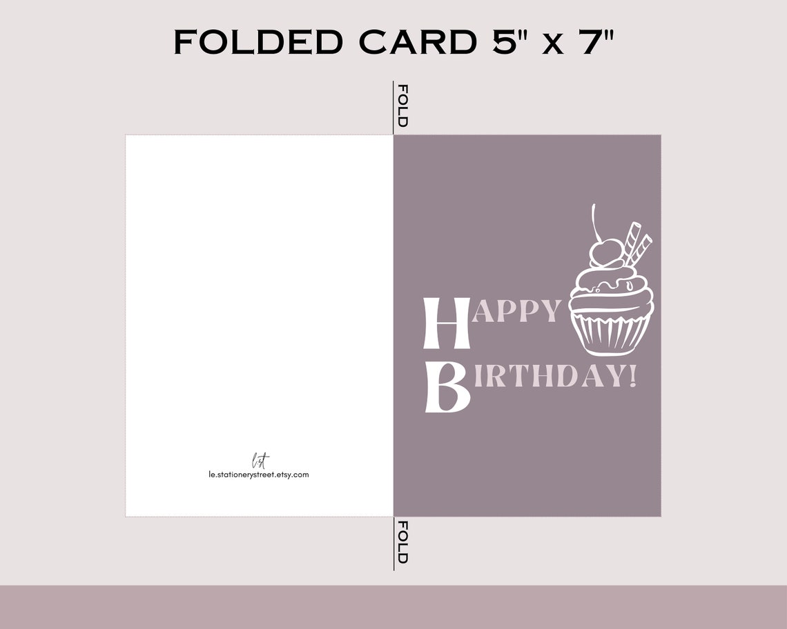 Printable Greeting Card for Birthday Gift Greeting Card Birthday ...