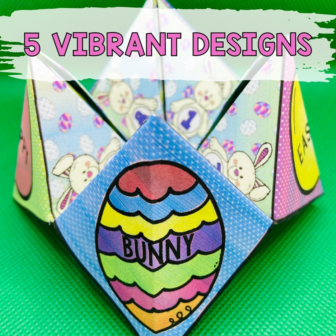 Easter Cootie Catchers Print and Play, Chatterboxes, Fortune Tellers ...