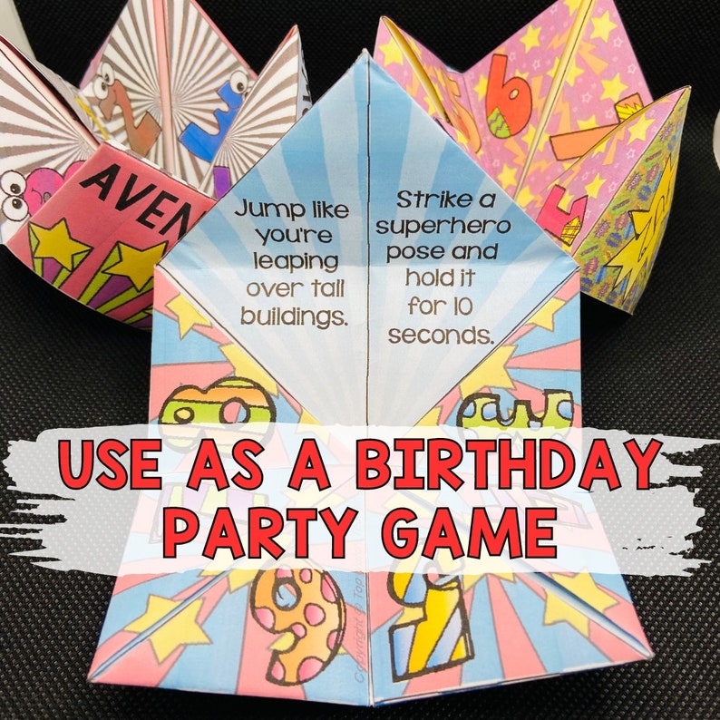 Superhero Cootie Catcher Print and Play Pack - Chatterboxes - Fortune ...