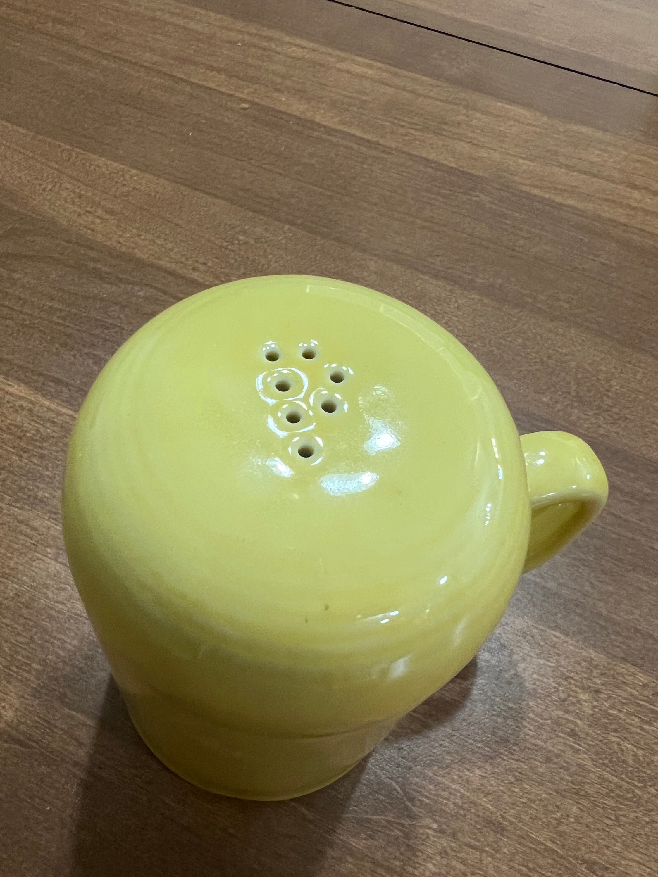 Vintage Fiesta Ware Yellow Handled Pepper Shaker - Etsy