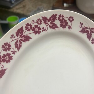 Homer Laughlin 1950s Red Flower Pattern 11x 9 Serving Platter - Etsy