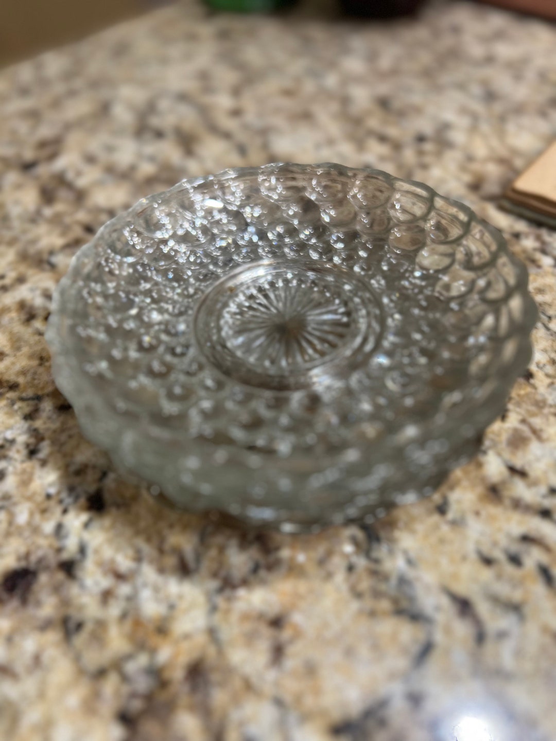 Anchor Hocking Vintage Bubble Pattern Saucers Set of Four - Etsy