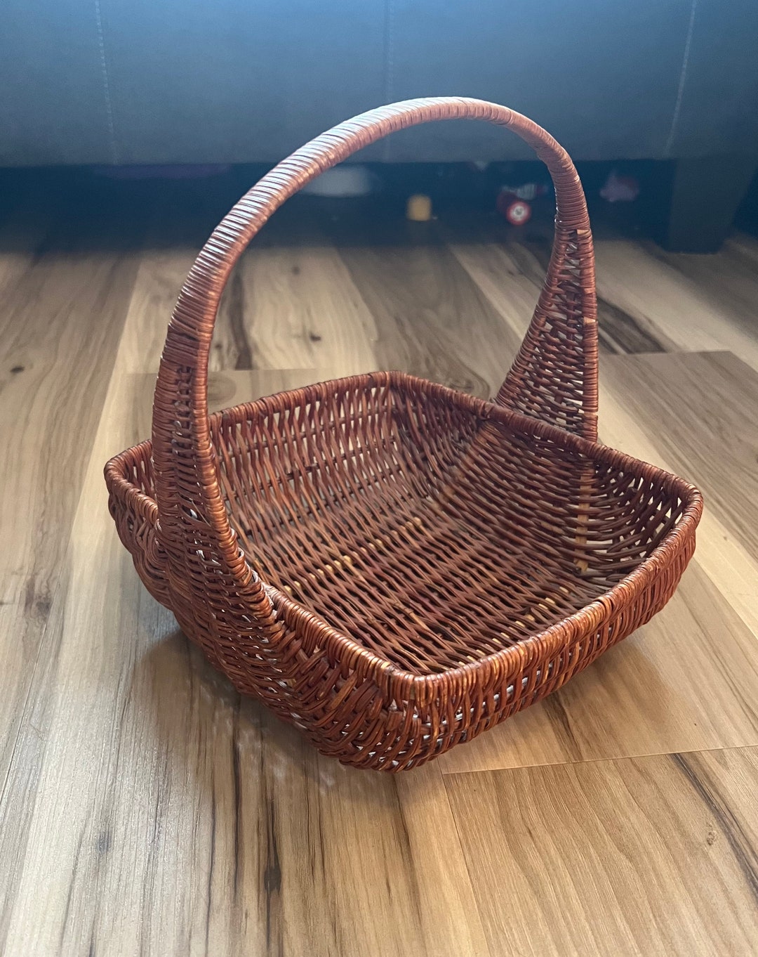 Vintage Wicker Foraging Basket - Etsy