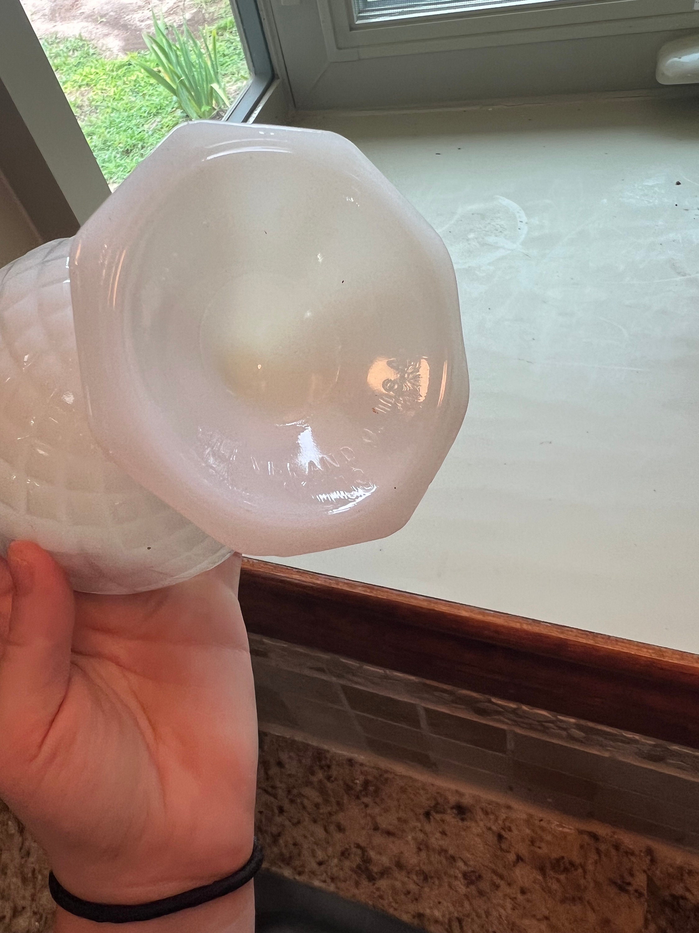 White Milk Glass Compote Dish Napco Glass - Etsy
