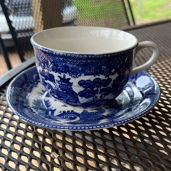 Blue Willow Tea Set - Etsy