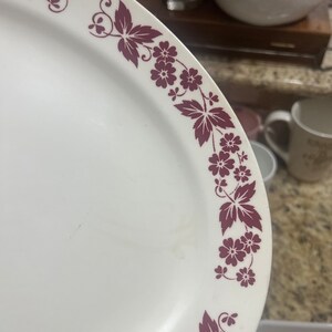 Homer Laughlin 1950s Red Flower Pattern 11x 9 Serving Platter - Etsy