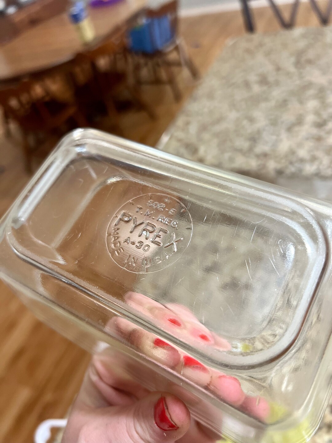 Pyrex 502 B Clear Fridgie Box - Etsy