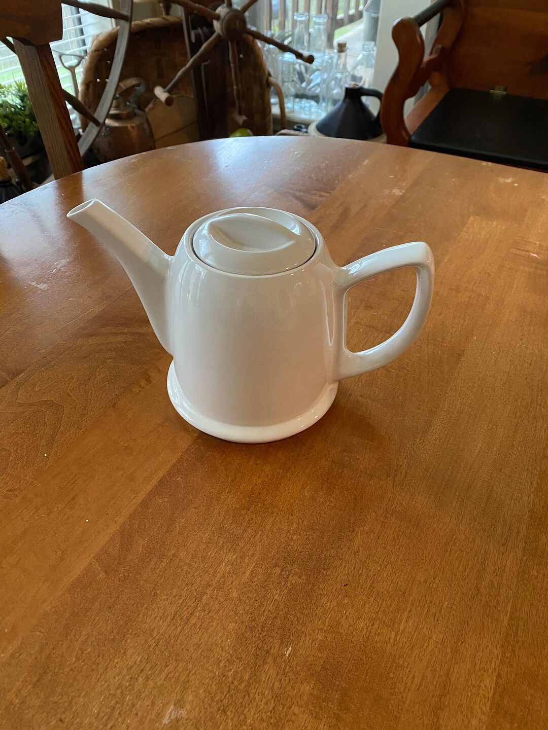 Vintage Hall White Bone China Tea Pot - Etsy