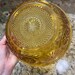Vintage Indiana Glass Daisy Pattern Round Serving Bowl, Amber ...