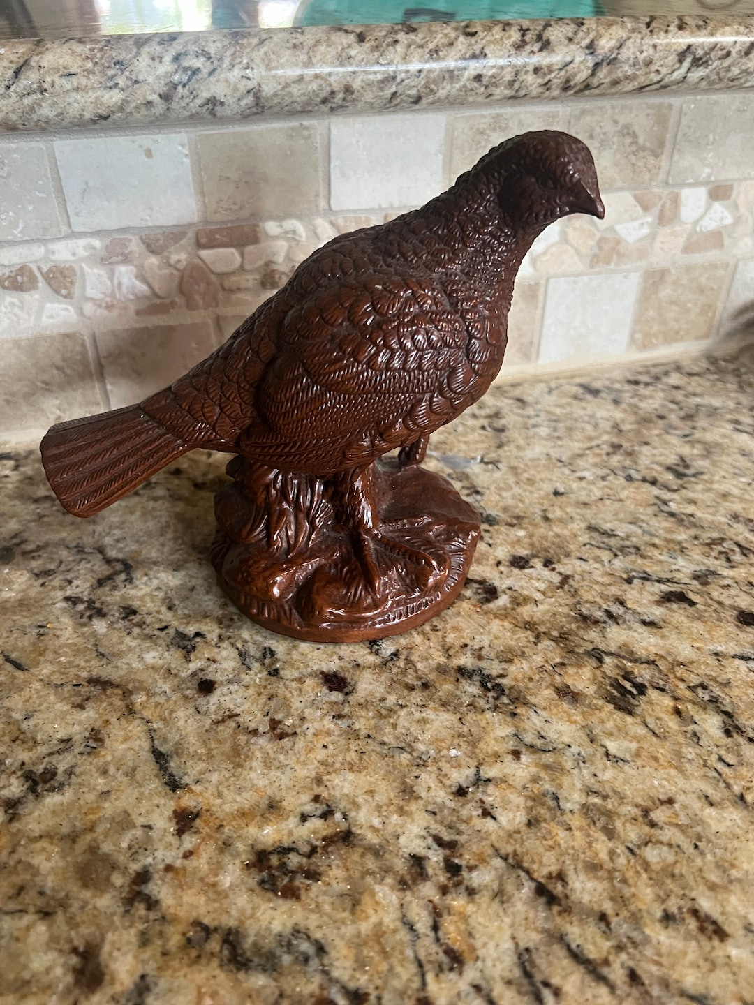 Vintage Red Mill Resin Quail Shelf Piece - Etsy